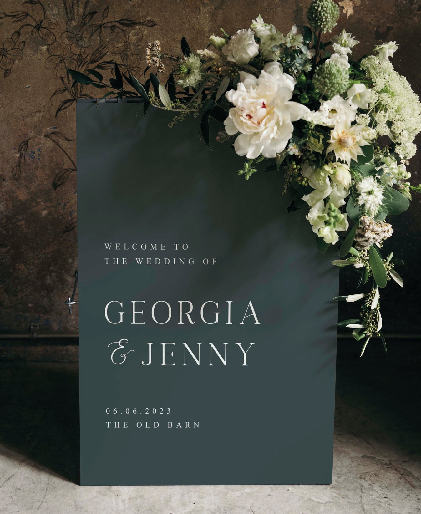Jenny - Wedding Welcome Sign – The Friendly Paper Co.