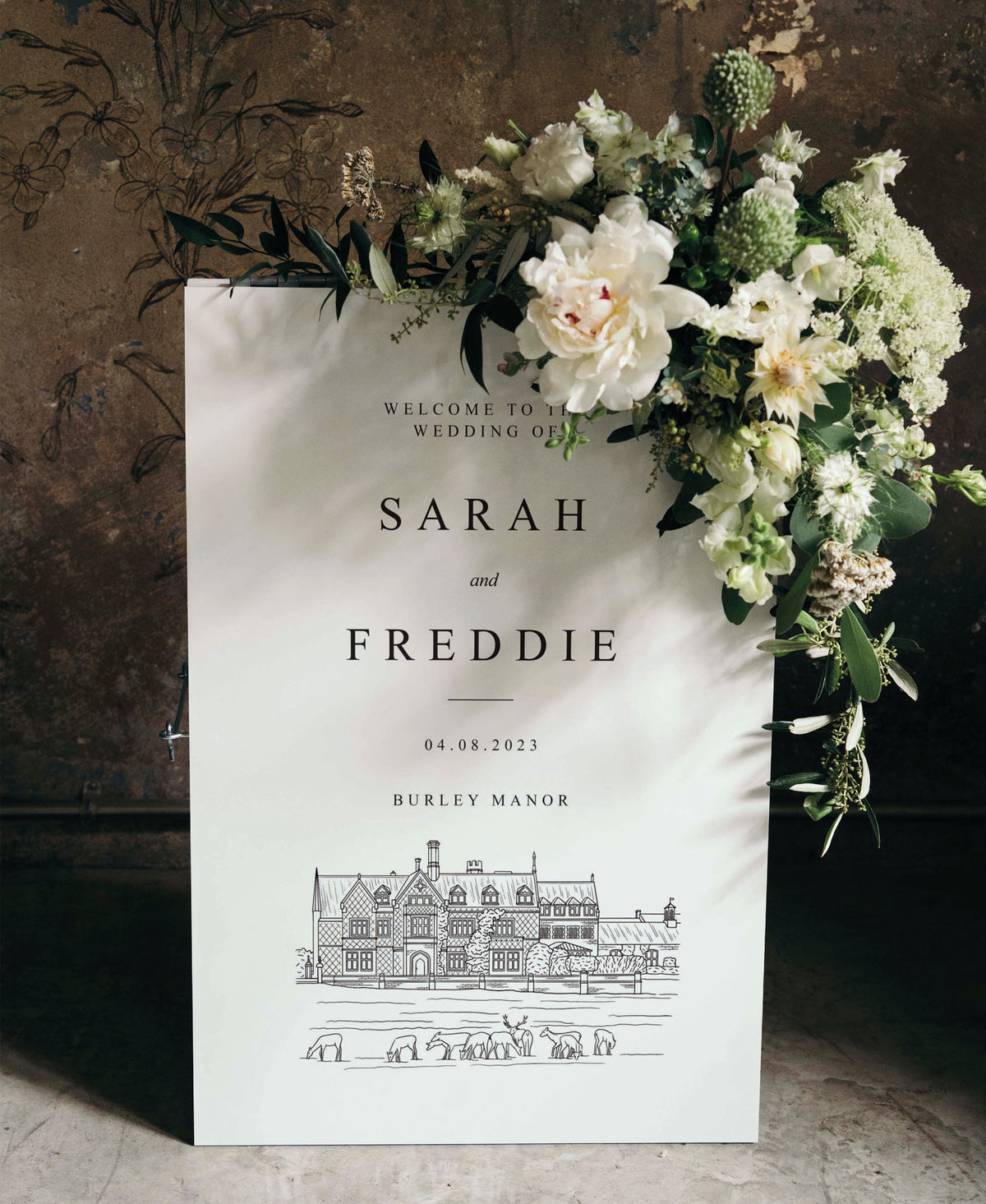 Iris - Wedding Welcome Sign – The Friendly Paper Co.